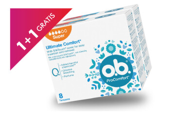 O.B. ProComfort Super tamponi, 8 komada 1 + 1 GRATIS