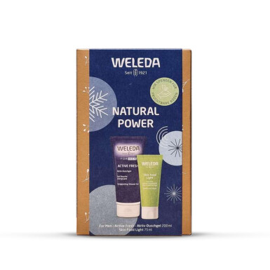 Weleda Set Natural Power Skin food light krema, 75 ml + Tuš gel, 200 ml GRATIS