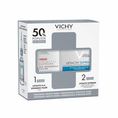 Vichy Liftactiv Supreme H.A. Epidermic Filler Serum, 30 ml + Dnevna nega, 50 ml