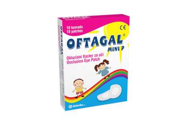 Oftagal mini P flaster za oči 10 komada