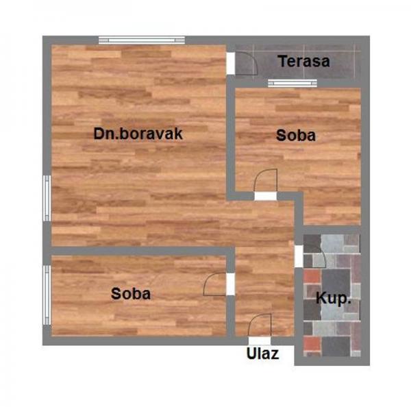 Dvoiposoban stan na prodaju, 41m2, 71.180€