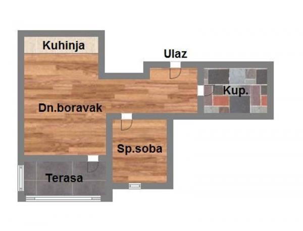 Dvosoban stan na prodaju, 44m2, 115.600€