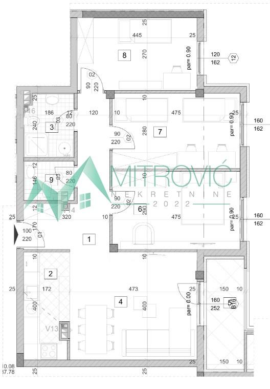 Troiposoban stan na prodaju, 85m2, 197.000€