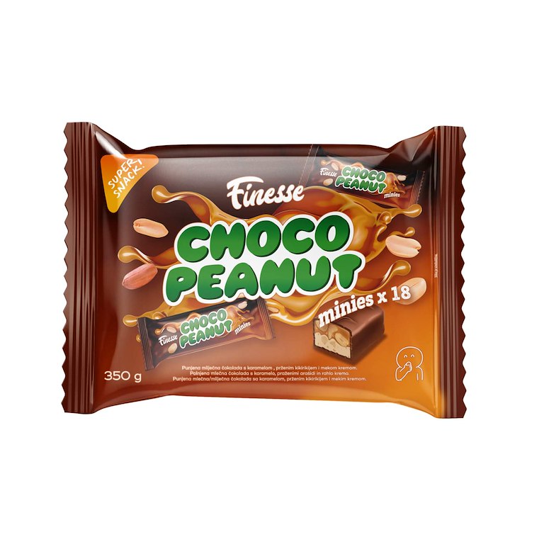 Finesse bar mini čoko peanut 350g finesse