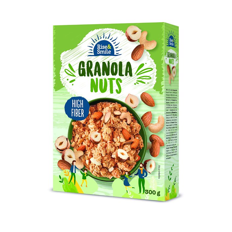 Rise&smile granola nuts 300g rise&smile