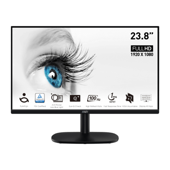 Monitor MSI PRO MP245V, 23.8", VA, 1920 x 1080