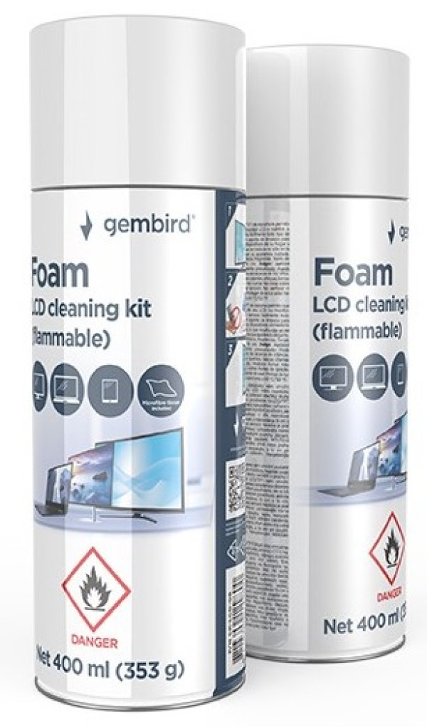 CK-LCD-08 Gembird pena za ciscenje LCD ekrana set 400ml (zapaljiva)