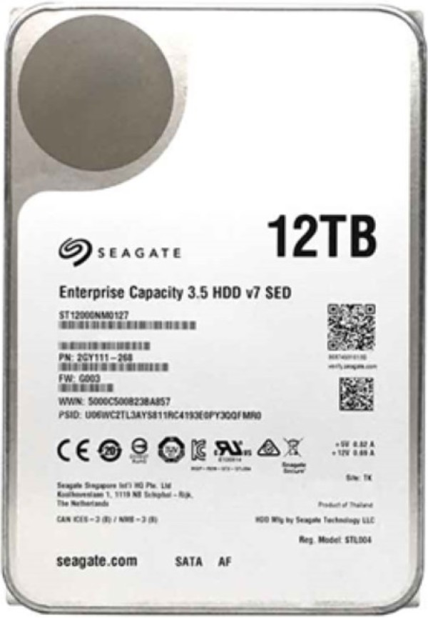 HDD 3.5 * 12TB ST12000NM0127 Seagate Enterprise 512e 7200rpm 256mb SATA3 (12999)