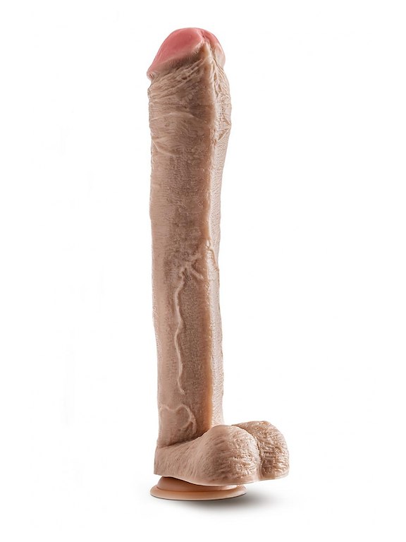 Dr Skin MR ED 13 inch dildo with balls beige