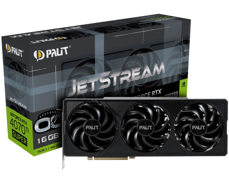 PALIT nVidia GeForce RTX 4070 Ti Super 16GB 256bit RTX 4070 Ti Super JetStream OC grafička karta