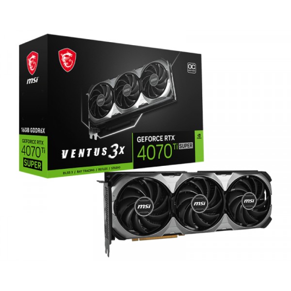 MSI nVidia GeForce RTX 4070 Ti 16GB 256bit RTX 4070 Ti SUPER 16G VENTUS 3X OC grafička karta