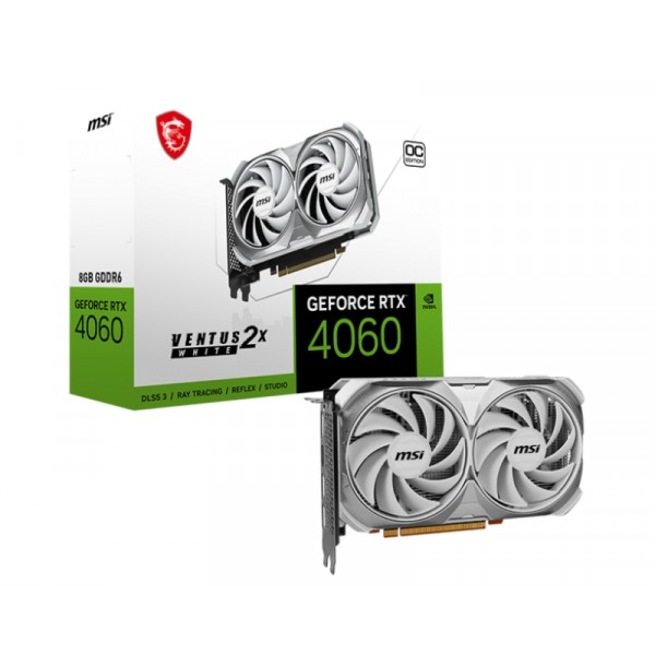 MSI nVidia GeForce RTX 4060 8GB 128bit RTX 4060 VENTUS 2X WHITE 8G OC grafička karta