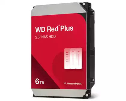 WD 6TB 3.5" SATA III 256MB IntelliPower WD60EFPX Red Plus hard disk