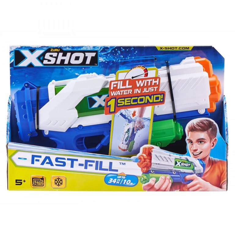 PUSKA NA VODU X-SHOT FAST FILL DOMET 10M ZURU 56138 LETO