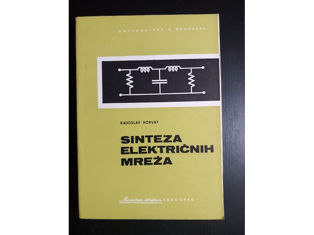 Sinteza električnih mreža - Radoslav Horvat