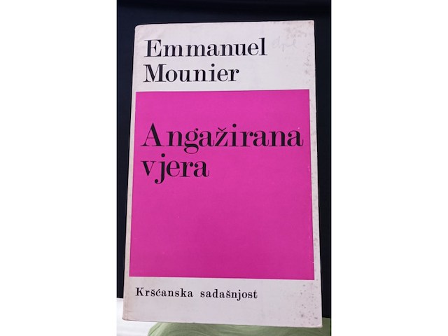 Angažirana vjera Emmanuel Mounier