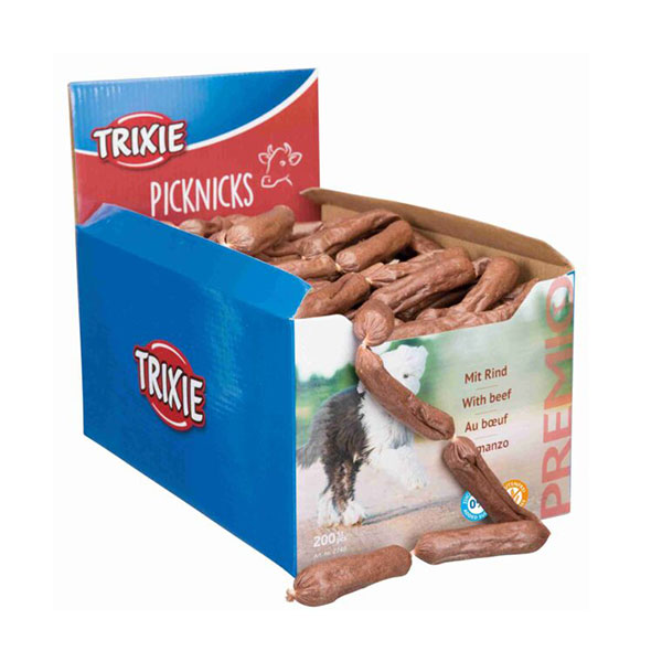 Poslastica za pse Kobasica sušenih za pse sa ukusom govedine 8cm/8gr 200kom Trixie 2748