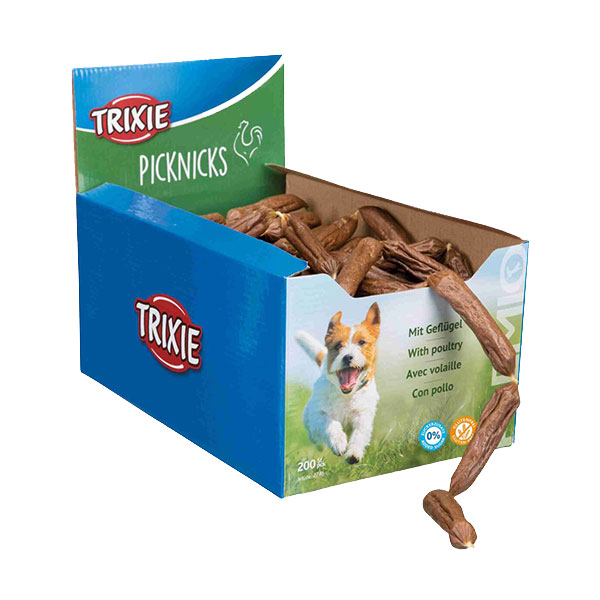 Poslastica za pse Kobasica sušenih za pse sa ukusom piletine 8cm/8gr 200kom Trixie 2745