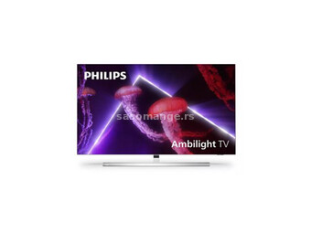 Televizor PHILIPS OLED TV 65OLED807/12, 4K, 120hz, ANDROID, AMBILIGHT, SIVI