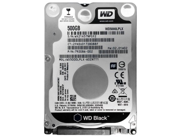 HDD 2.5 ** 500GB WD5000LPLX WD 7200RPM 32MB SATA3