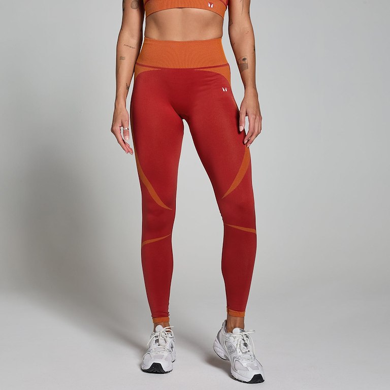 MP Women's Two Toned Seamless Leggings - ženske helanke - bakar