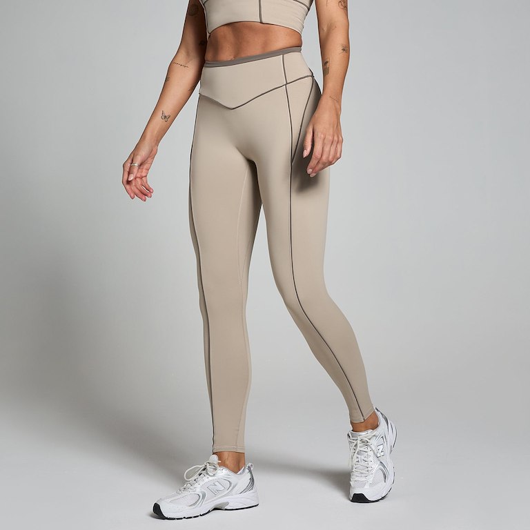 MP Women's Tempo Contrast Texture Leggings - ženske helanke - kašmir