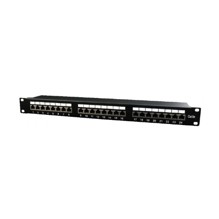 NPP-C524-002 Gembird Cat.5E 24 port shielded patch panel, 19 1U