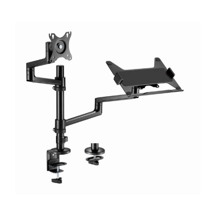 MA-DA-04 Gembird Podesivi stoni drzac za monitor tilt, 17-32 max.8kg + nosac za laptop