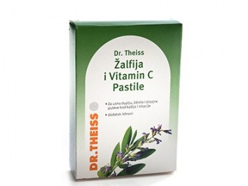 Pastile za grlo žalfija i vitamin C- Dr Theiss