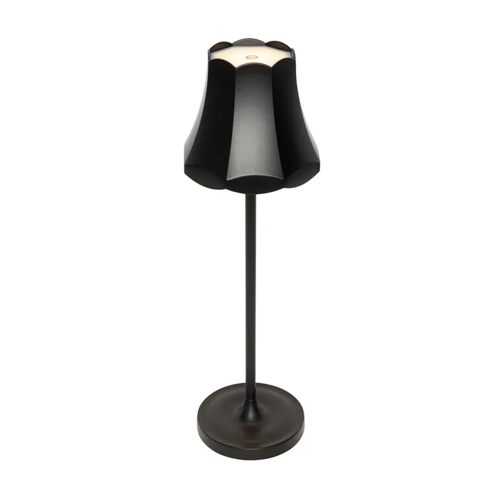 Retro stola lampa crna punjiva IP44 - Granny