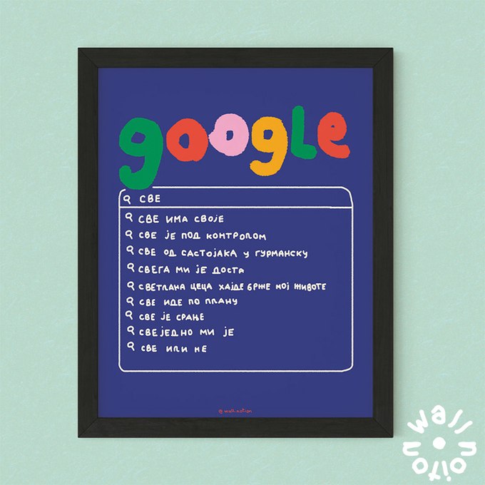 poster za zid ''Google''