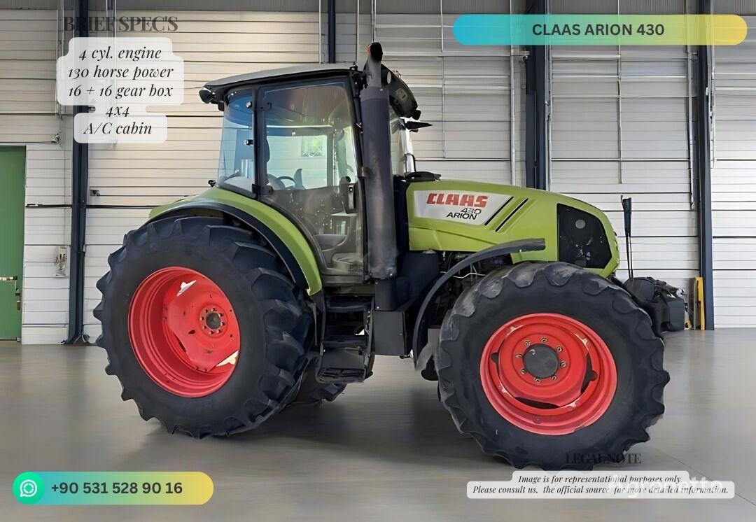 Claas Arion 430 traktor točkaš