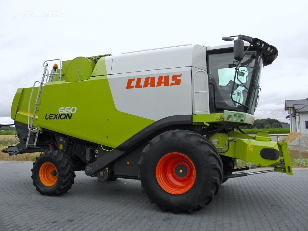 Claas Lexion 660 2011 Rok, heder 7,5 m, Nie Malowany, Stan Bardzo Dobr kombajn za žito