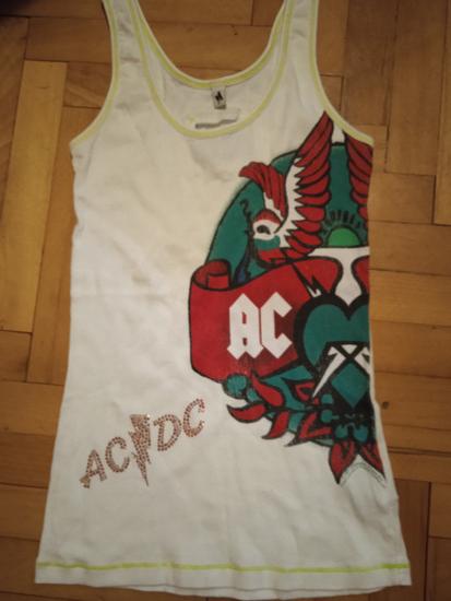 AC DC bend graphic print majica