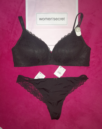 Women secret crni cipka 85C/L NOVO!