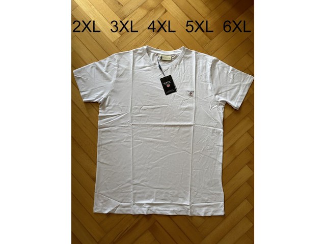 Gant bela muska majica XXL 3XL 4XL 5XL 6XL GA5