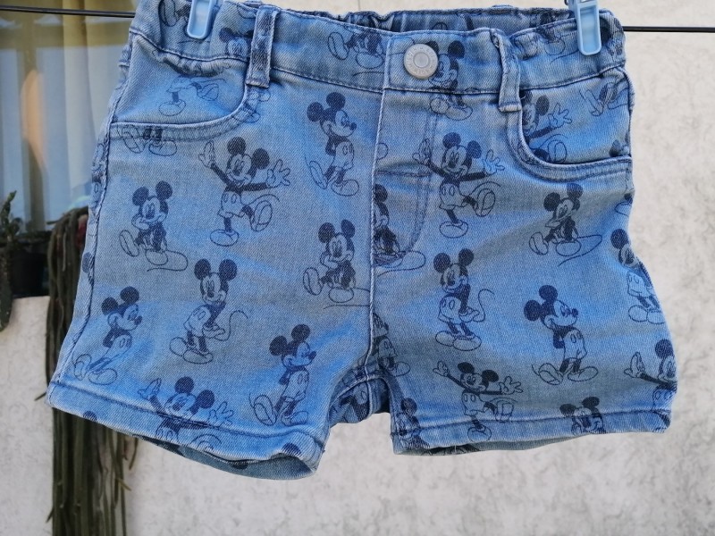 PLAVI H&M DISNEY ŠORTS ZA DETE OD 12/18 MESECI
