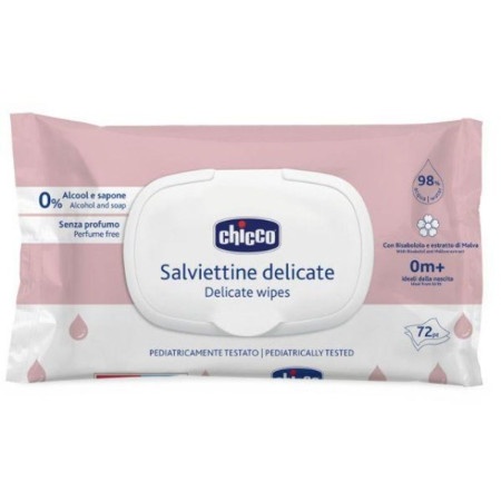 Chicco delicate vlažne maramice,72kom sa poklopcem ( A080149 )