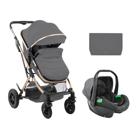 KIkkaBoo Kaia Light Grey premium set 2in1 kolica sa autosedištem I-Size ( KKB11241 SET )