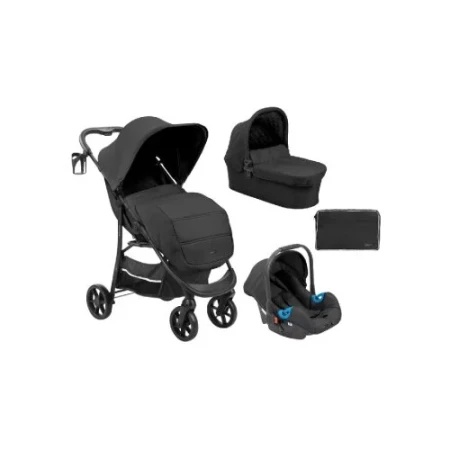 KIkkaBoo Selina premium 3in1 kolica set sa I-SIZE autosedištem i tvrdom korpom Black ( KKB11256 )