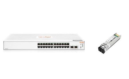 HPE net aruba ion 1830 24g 2sfp switch + sfp modul 1.25gb ( 0001368462 )