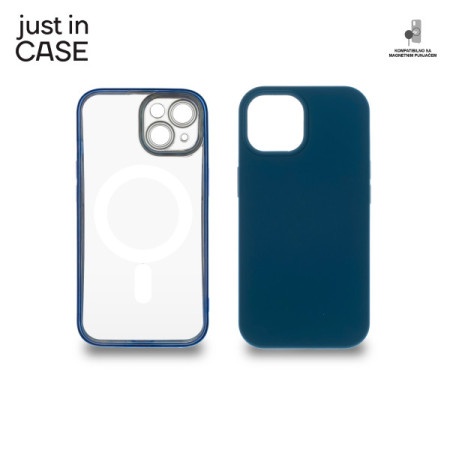 Just in Case 2u1 Extra case mag mix plus paket plavi za iPhone 15 Plus ( MAGPL114BL )