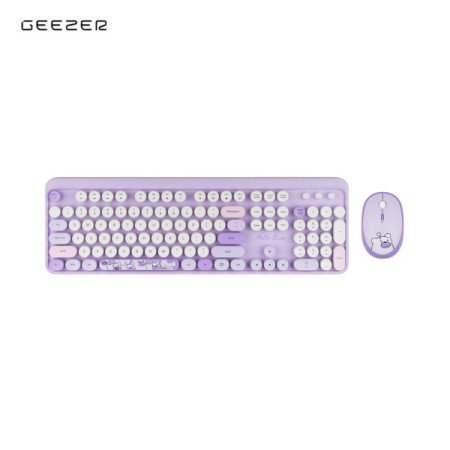 Geezer wl hello bear set tastatura i miš u ljubičastoj boji ( SMK-640M2AGPR )