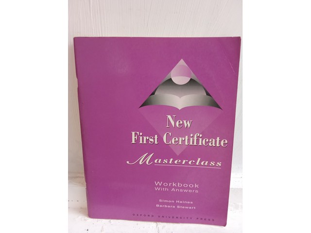 NEW FIRST CERTIFICATE MASTERCLASS WORKBOOK WITHANSWERS