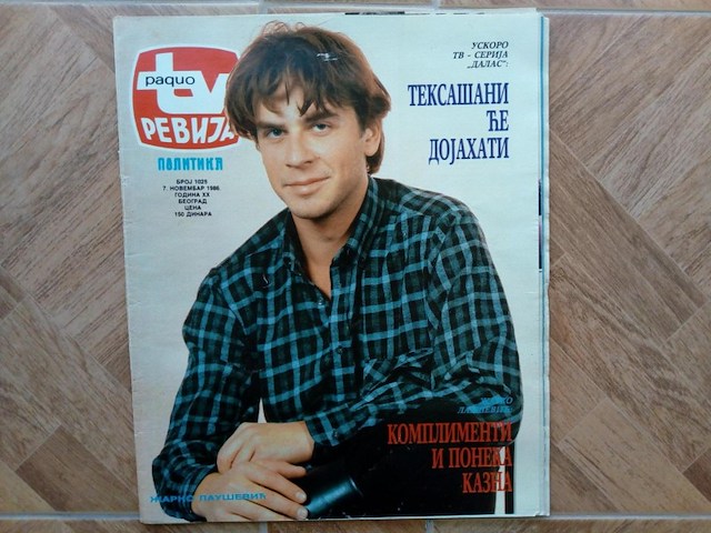 Radio TV revija - br. 1028 - 7. novembar 1986.