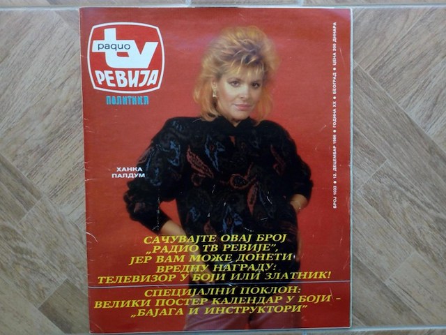 Radio TV revija - br. 1033 - 12. decembar 1986.