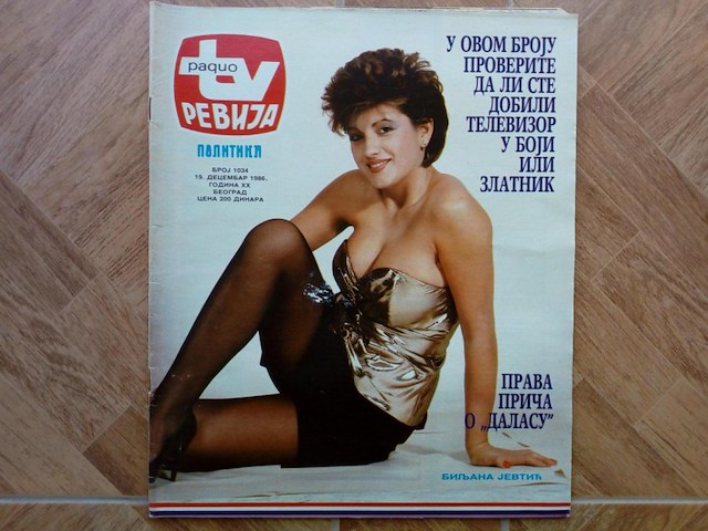 Radio TV revija - br. 1034 - 19. decembar 1986.