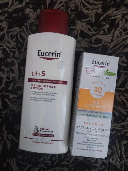 Eucerin oil control dry touch spf30 + mleko