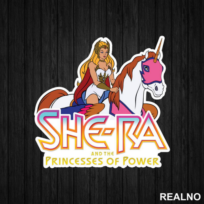 SHE RA PRINCESS - HORSE - MASTERS OF THE UNIVERSE - NALEPNICA