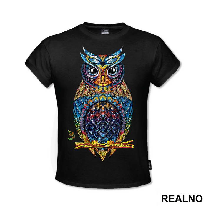 COLORFUL OWL - ŽIVOTINJE - MAJICA